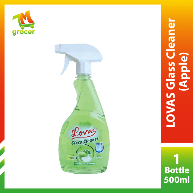 LOVAS Glass Cleaner (Apple) 500ml | Shopee Malaysia