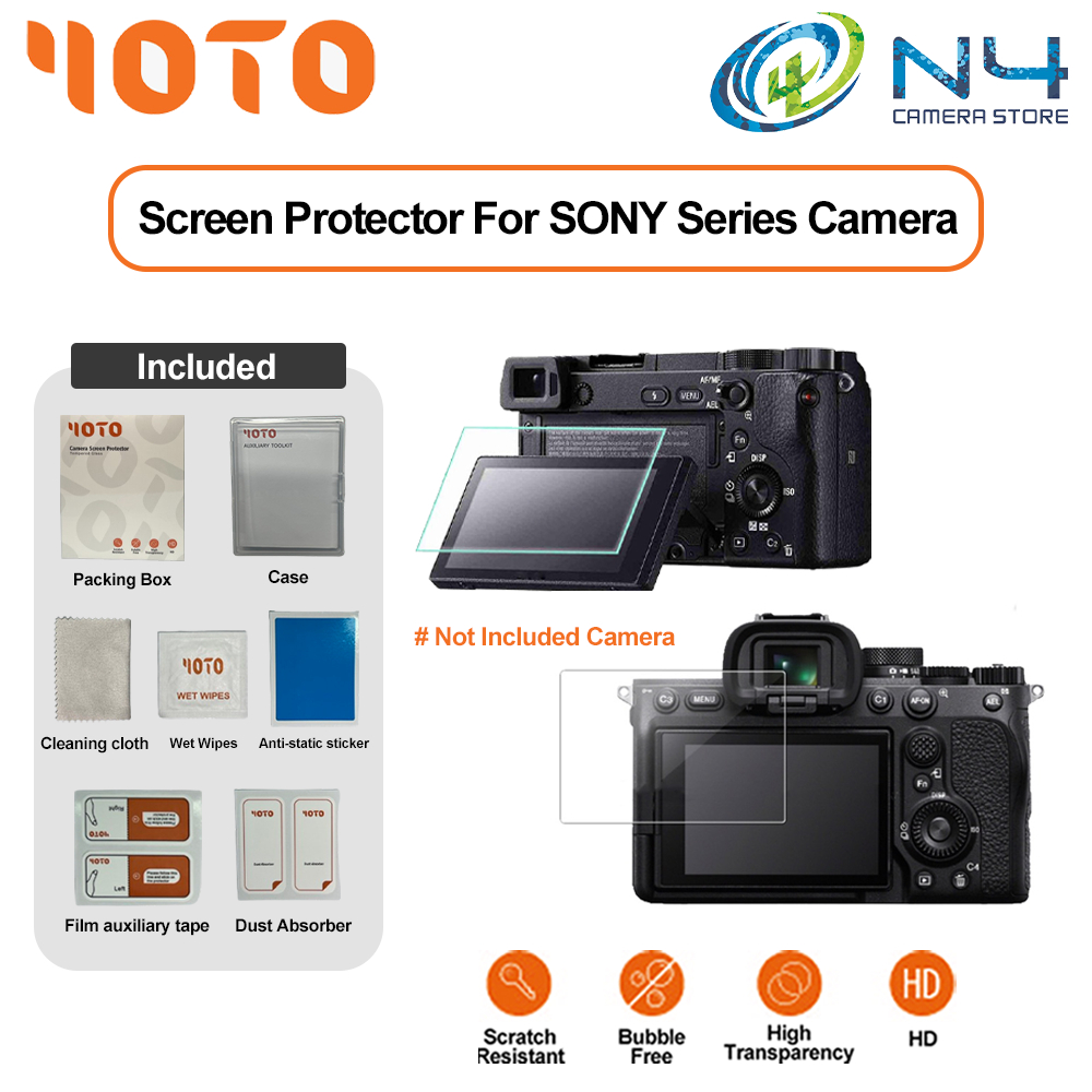 FOTO Screen Protector For Sony Series Camera ZV1/ZV1F/ZVE10/A7IV/A7M4/ZV-E1/A6700/A7RV/RX100M4 ...