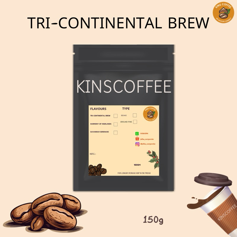 Tri-Continental Brew (Coffee Whole Beans & Ground Fine) | Shopee Malaysia
