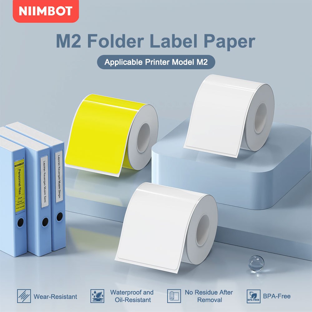 NIIMBOT M2 Folder Classification Name Labels, Fixed Asset File Box Side ...
