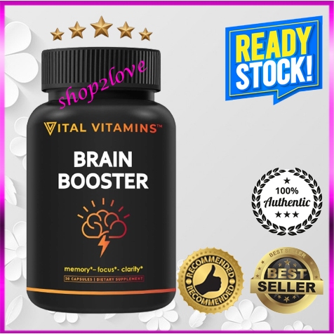 Vital Vitamin Brain Booster 30 Capsules - Boost Concentration and ...