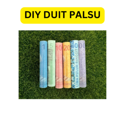 DIY Duit Replika Siap Gulung / Duit Palsu Mas Kahwin / Duit Hiasan ...