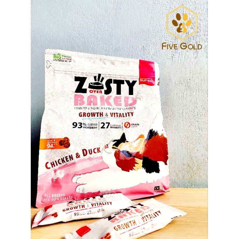 NuMew Zesty Oven Baked Premium Cat Food Makanan Kucing AAFCO All Life ...