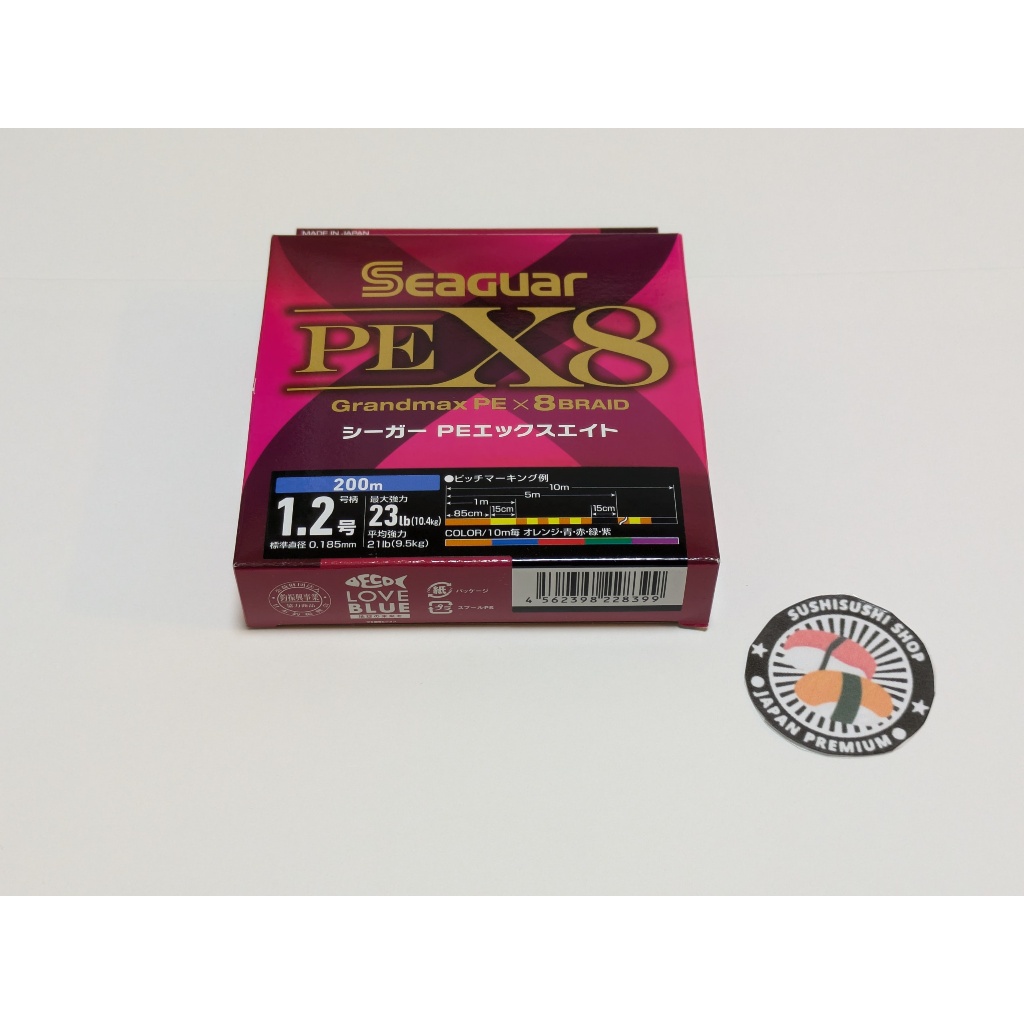 [Seaguar] PE X8 Fishing Line 200m-400m/0.4-6号/9.1-86lb - Direct From JAPAN | Shopee Malaysia