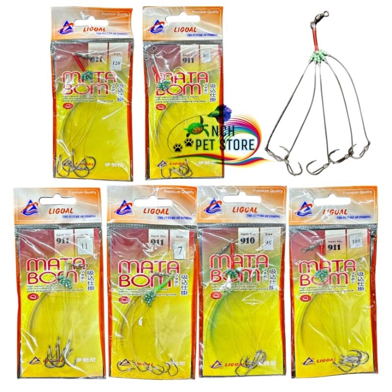 Ligoal 911 TANGSI MATA BOM HOOK (5PCS HOOKS WITH TANGSI) | Shopee Malaysia