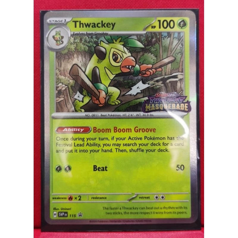 Pokémon TCG Player's Section - Thwackey(promo) Trading Card Game ...