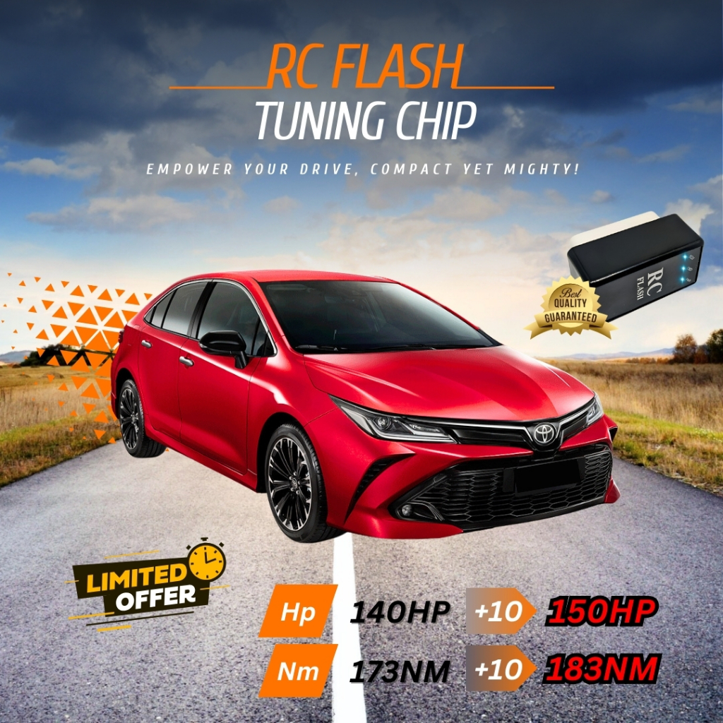 🔥 [COROLLA ALTIS & CROSS] RC FLASH Performance Tuning Chip OBDII🔥 ...