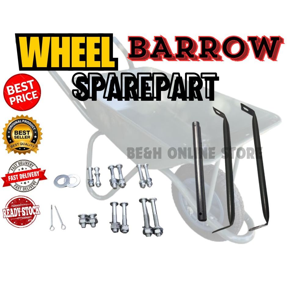 Wheel Barrow sparepart kereta sorong pemegang kaki accecories Parts ...
