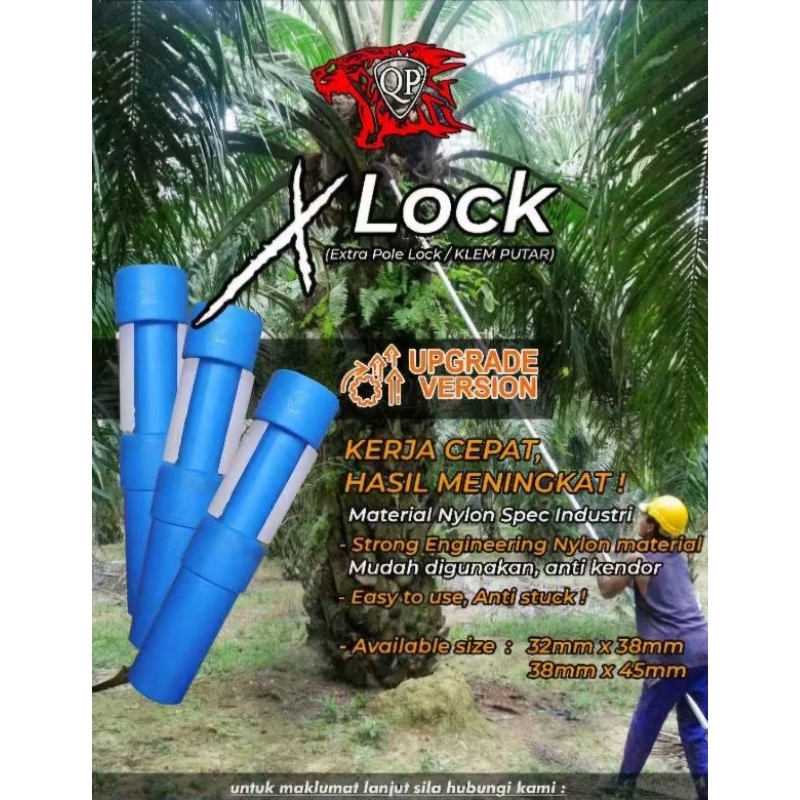 Palm Oil Harvesting Pole Lock/ Penyambung Panjang Galah Kelapa Sawit Boleh Laras/ Hardware ...