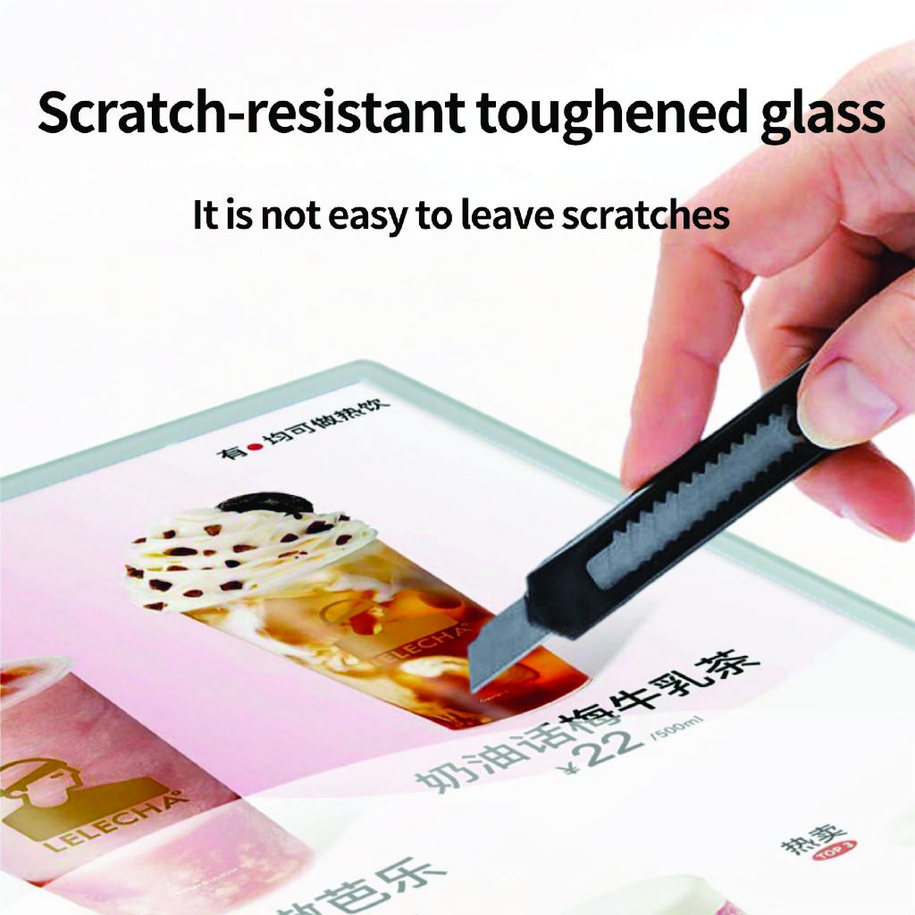 Light box price list menu LED luminous ordering card vertical ordering ...