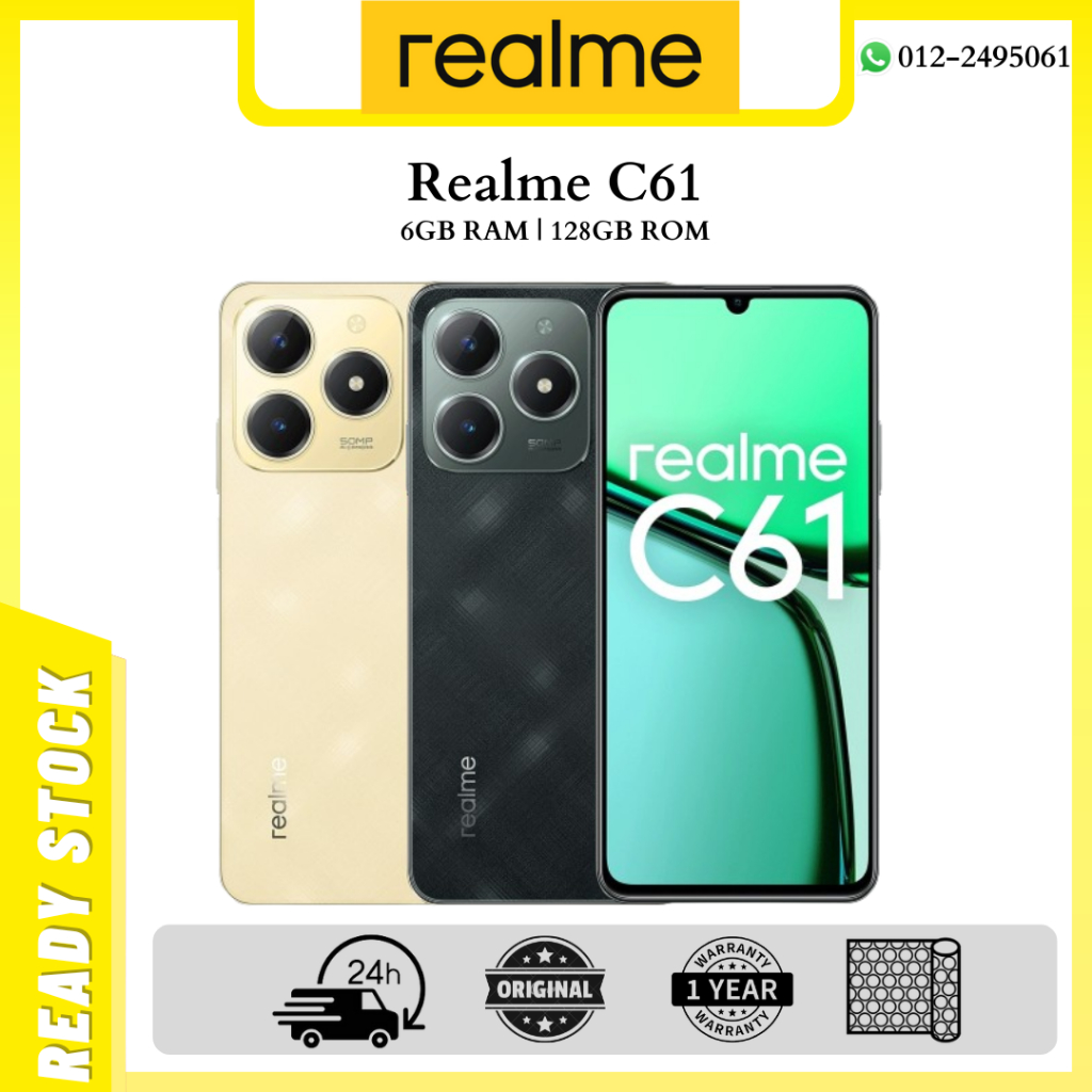 Realme C61 (6+128) Smartphone💥100% Original💥 | Shopee Malaysia