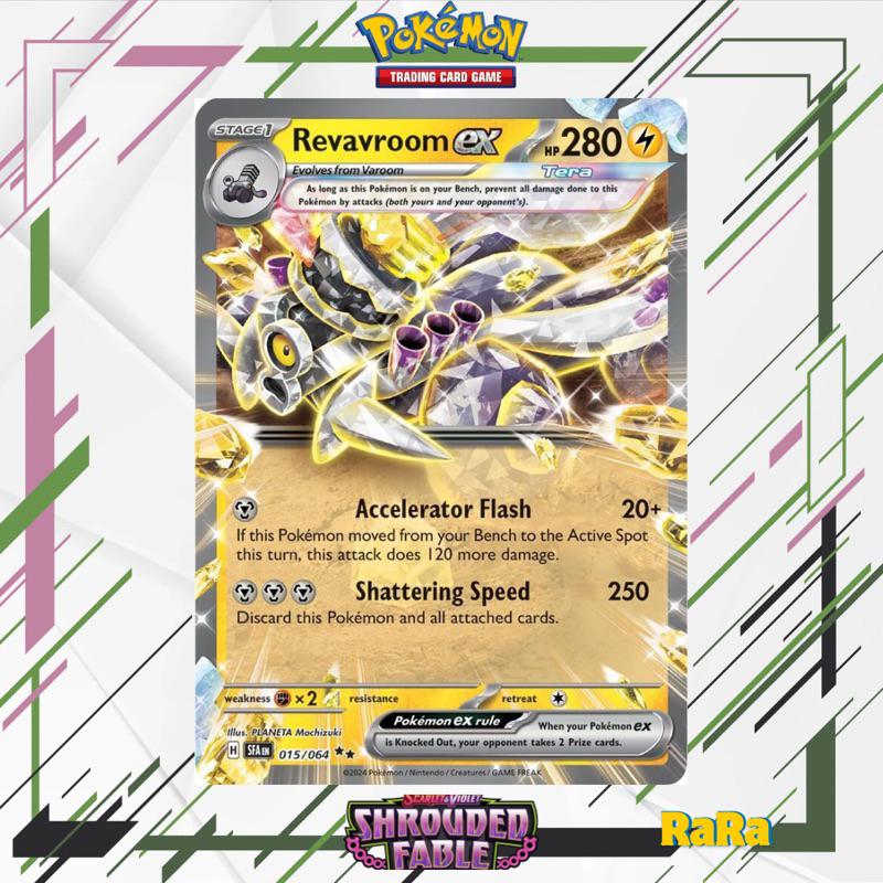PTCG - Revavroom ex - 015/064 - Ultra Rare Shrouded Fable | Shopee Malaysia