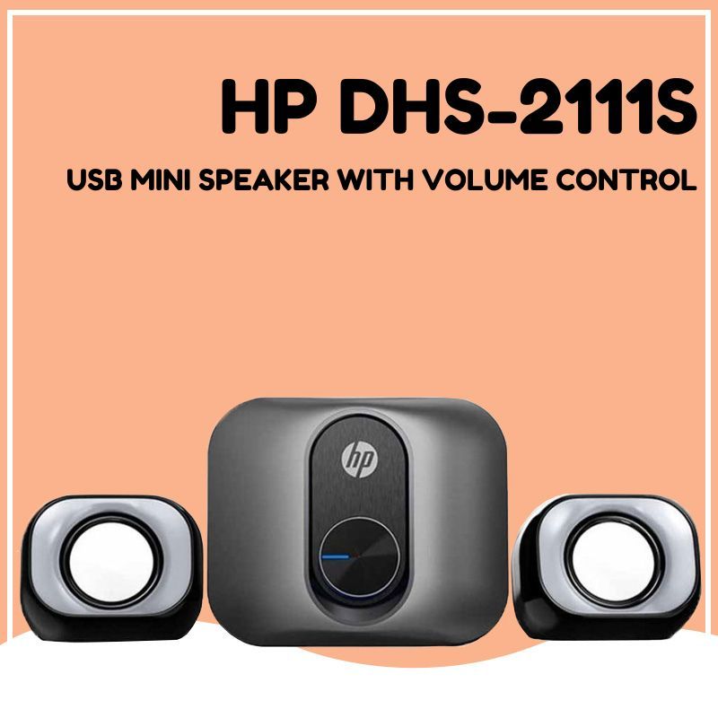 HP DHS-2111S Desktop Speaker PC Computer Speaker Wired Speaker Super ...