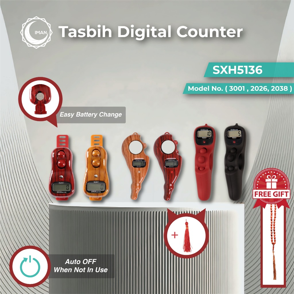 𝐍𝐞𝐰 𝐒𝐭𝐲𝐥𝐞 𝐓𝐚𝐬𝐛𝐢𝐡 𝐃𝐢𝐠𝐢𝐭𝐚𝐥 𝐋𝐄𝐃 & 𝐅𝐫𝐞𝐞 𝐓𝐚𝐬𝐛𝐢𝐡 𝐁𝐞𝐚𝐝𝐬 | Shopee Malaysia