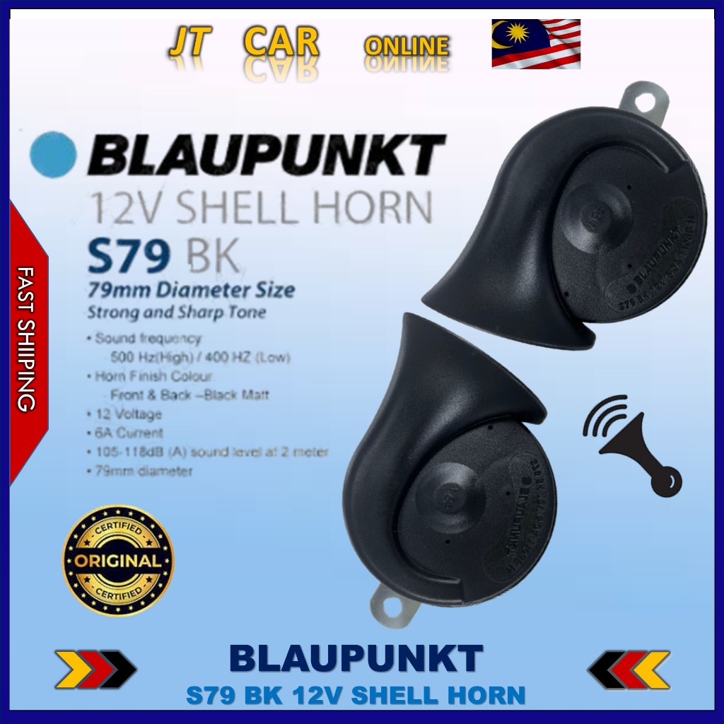 Original Blaupunkt 12V Shell Horn S79 BK Compact Plus BM Twin Horn ...