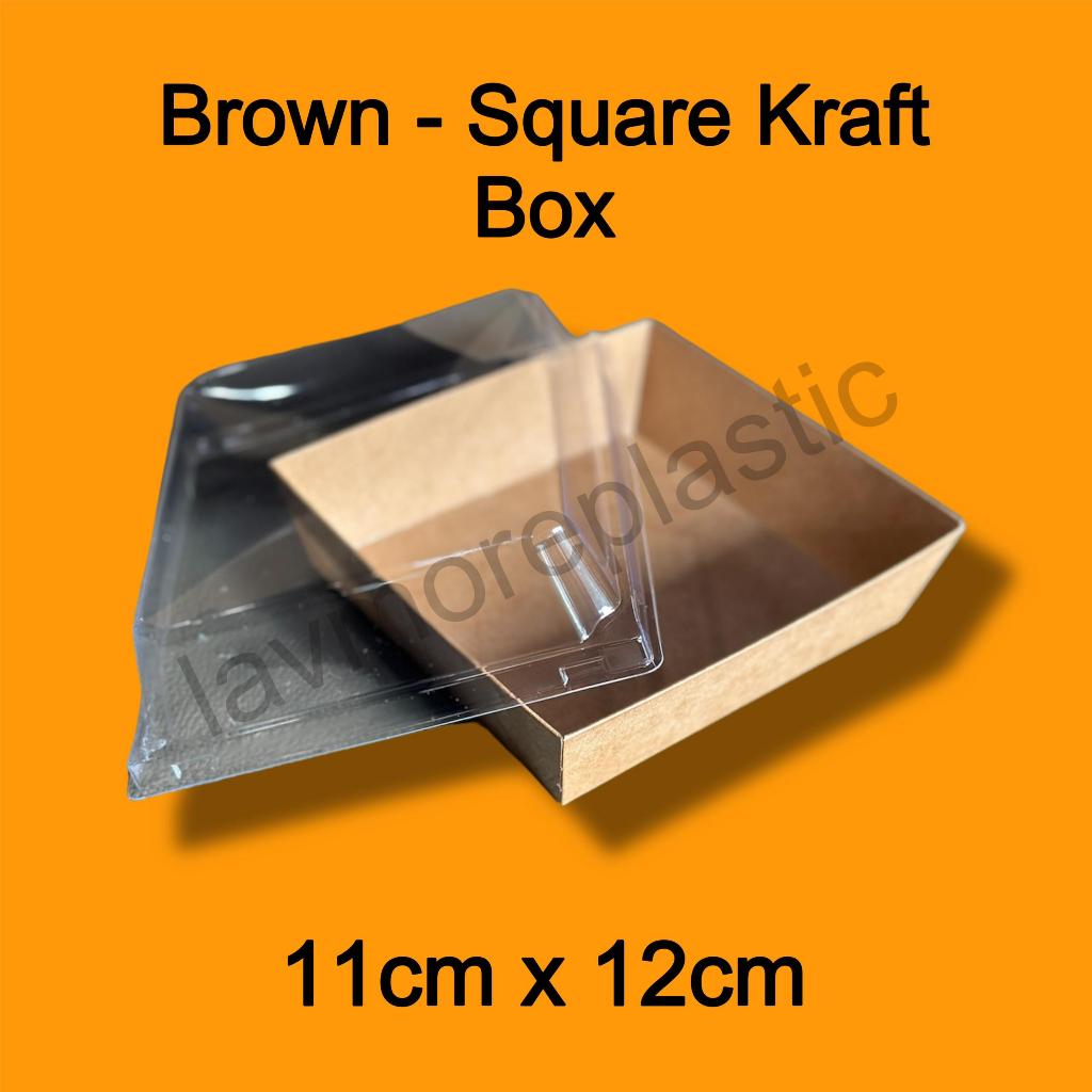 (PCS) 11CM X 12CM SQUARE KRAFT BROWN BOX | Shopee Malaysia