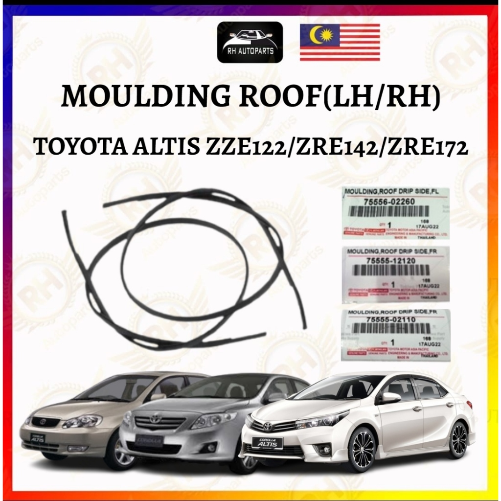 Toyota Altis ZZE122 2001-2007 ZRE142 2008-2010 ZRE172 2014-2016 Roof ...