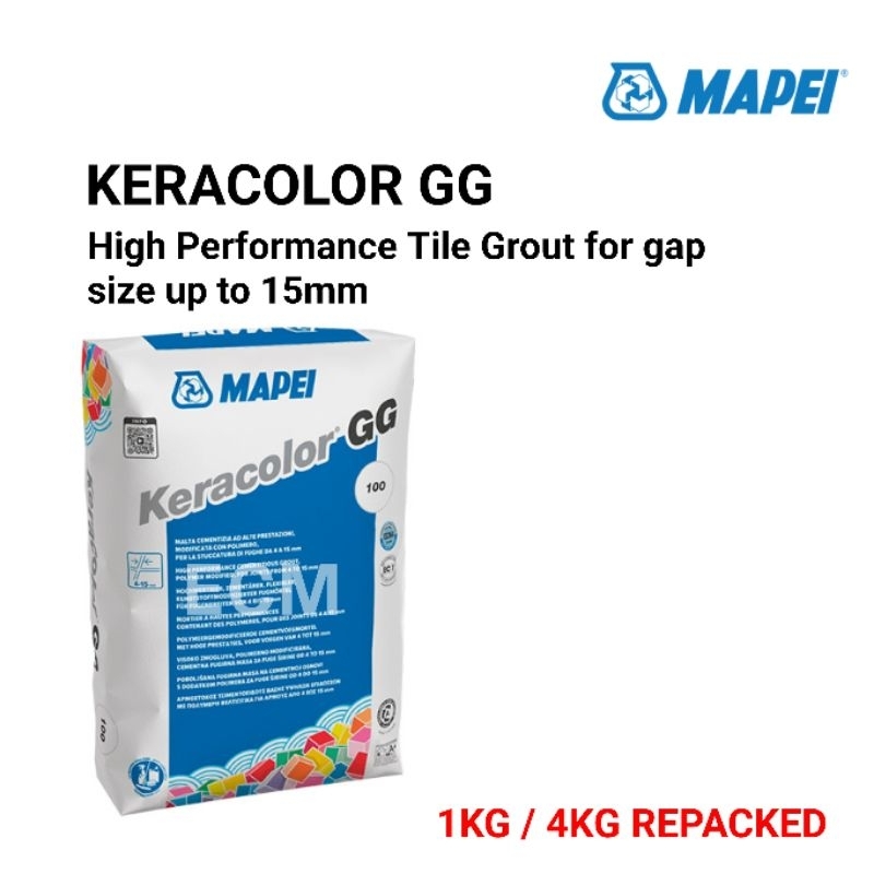 MAPEI KERACOLOR GG FOR TILE JOINT SIZE 4MM TO 15MM (1KG REPACKED) High ...