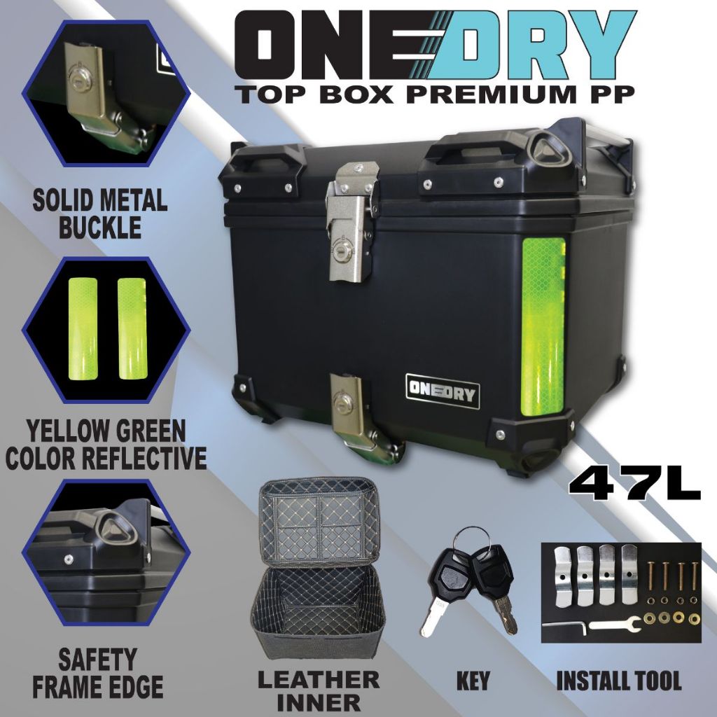 ONEDRY Box Premium PP 37l 47l Dual Lock Y15 V1 V2 Ex5 Rs150 45liter Gsb ...