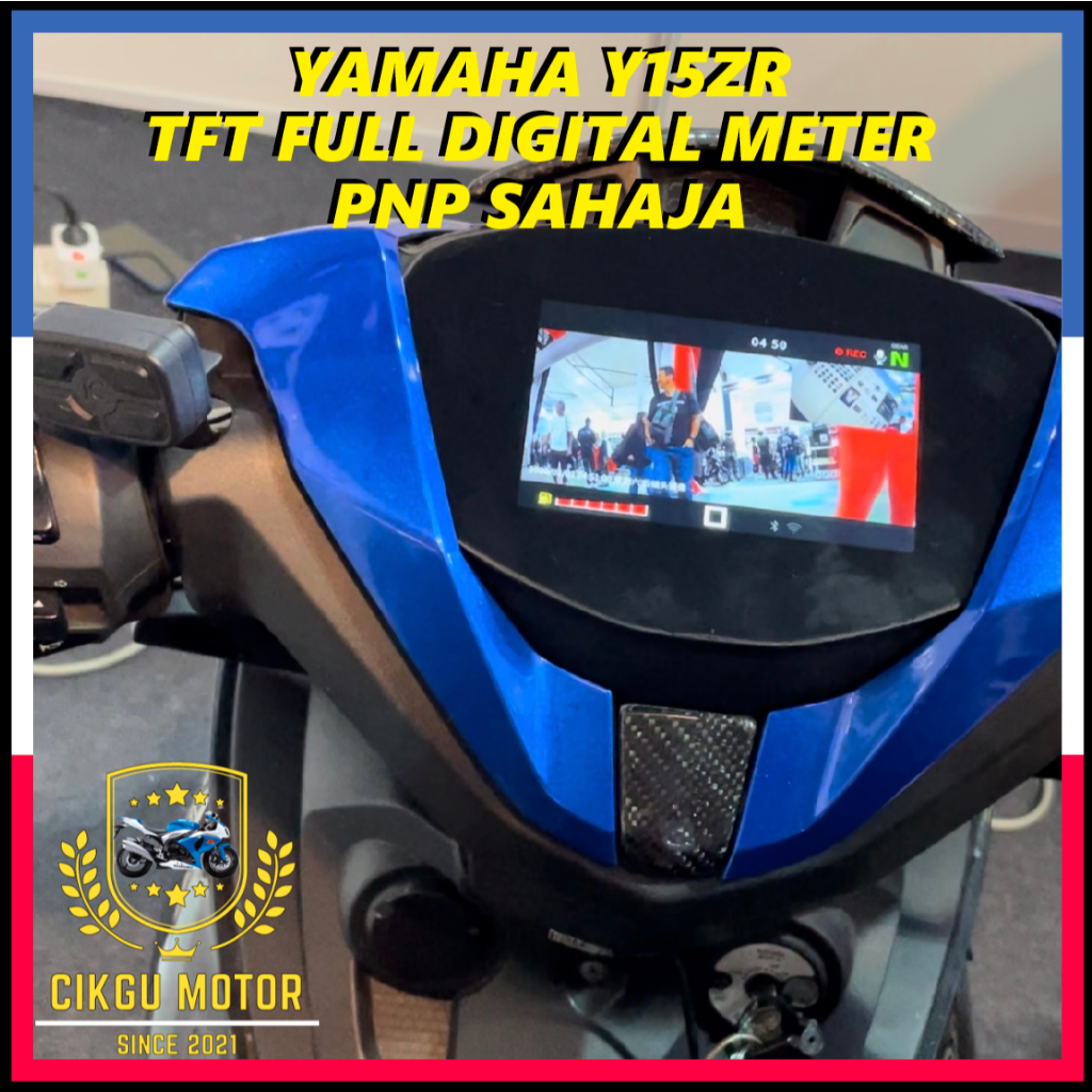 YAMAHA Y15ZR V2 DASHCAM/GPS SAFETY TFT FULL DIGITAL METER 100% Plug N ...