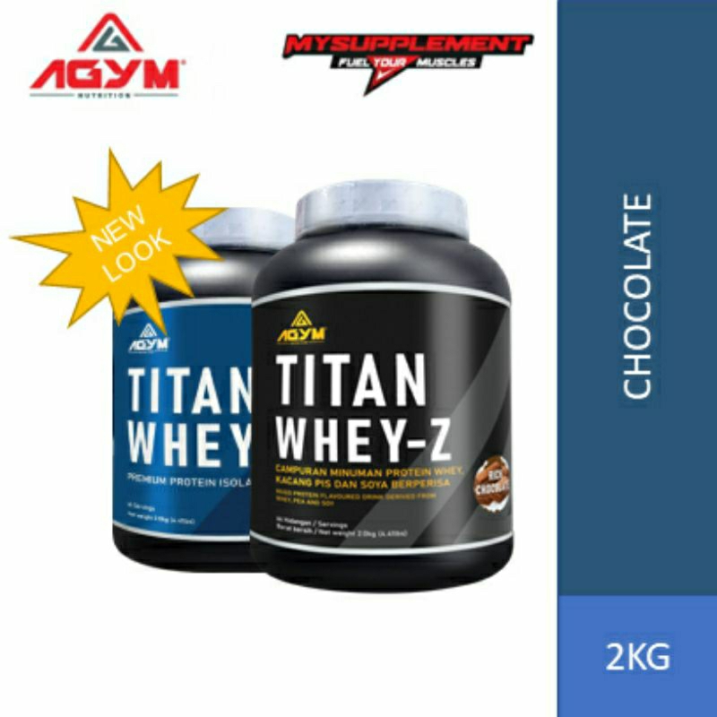 Titan WHEY PROTEIN 2.0 KG (66 SERVING) HALAL Jakim Agym Nutrition ...