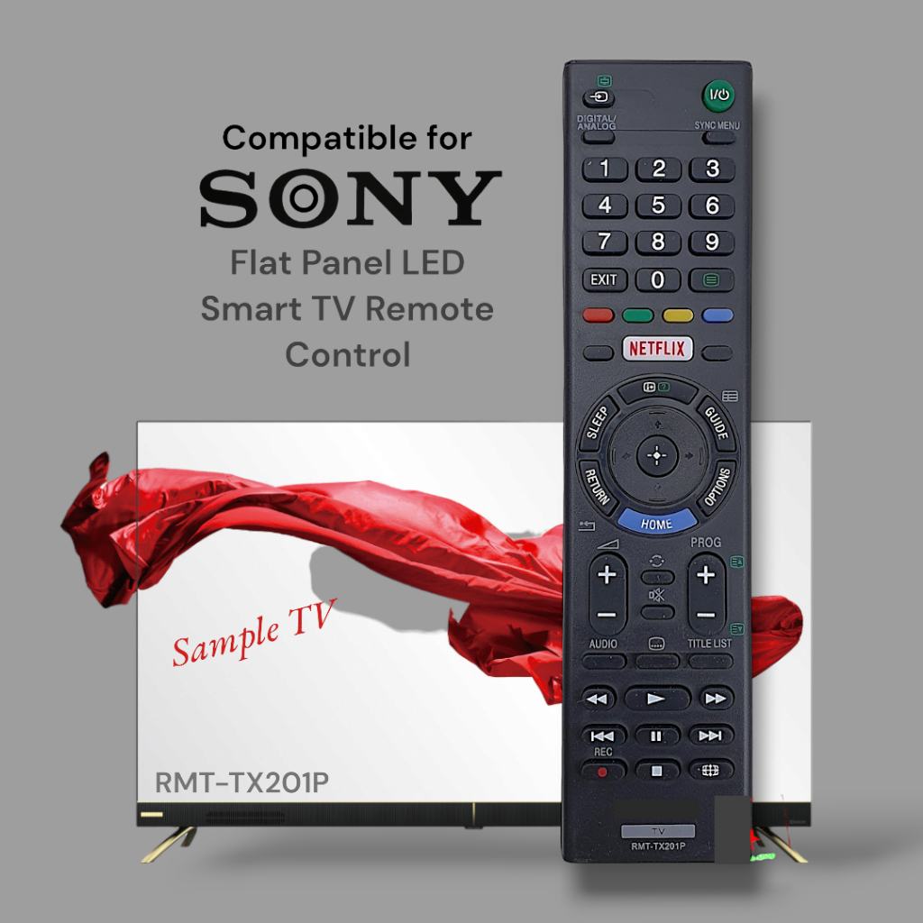 Replacement For Sony RMT-TX201P Smart Panel LED TV With Netflix ...
