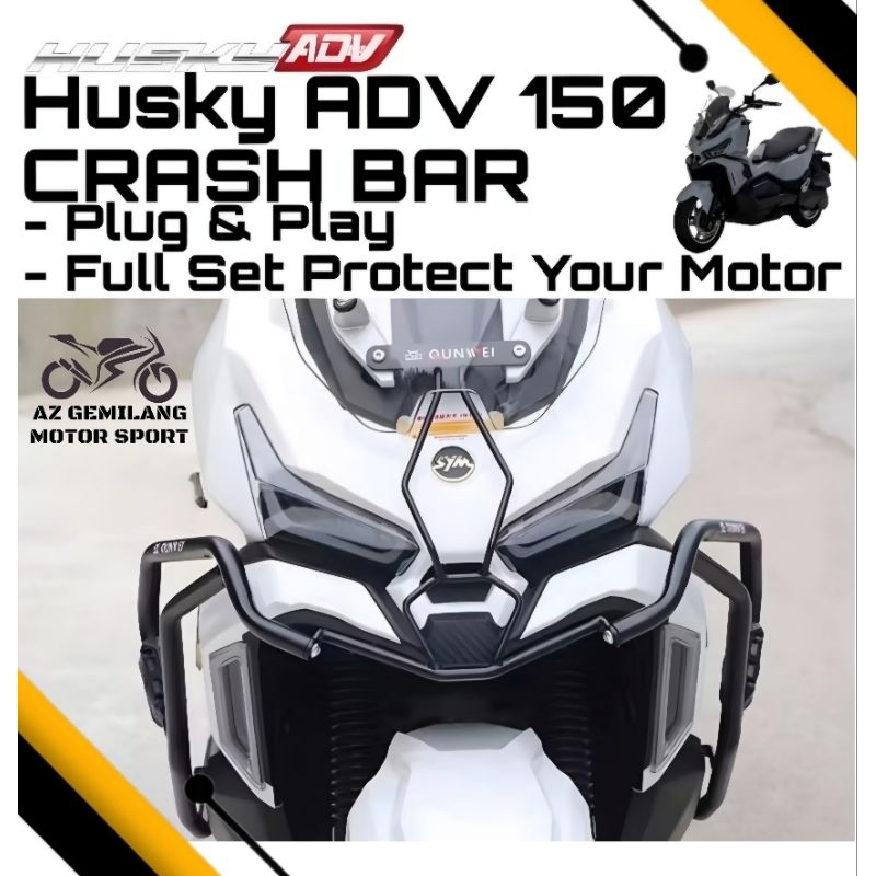 SYM HUSKY ADV 150 ADV150 FULL CRASH BAR MODIFIED MODIFY ACCESSORIES ...