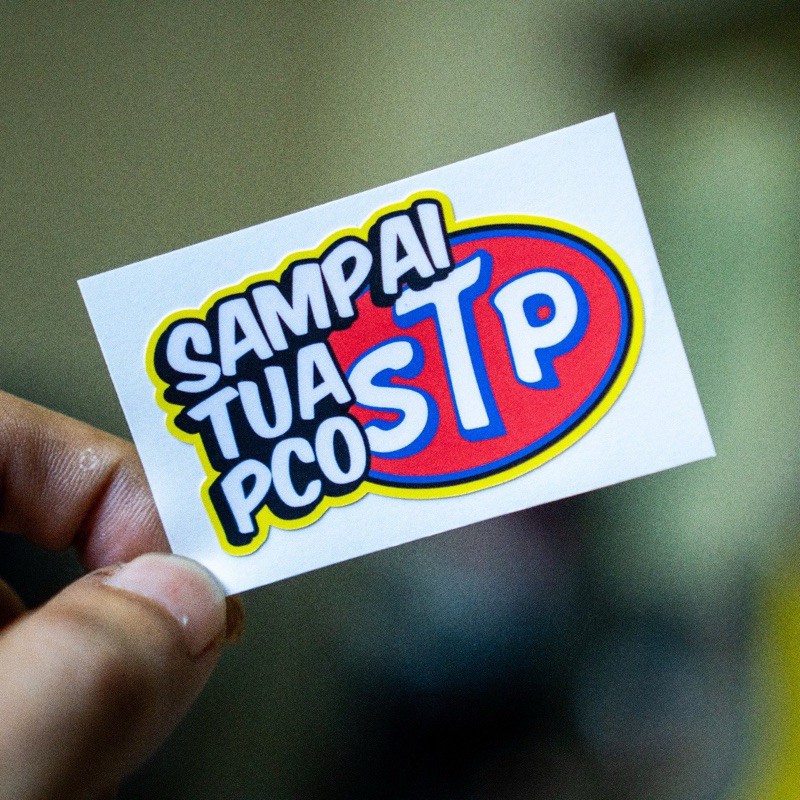 STICKER SAMPAI TUA PCO | STICKER MOTOR | STICKER KERETA | Shopee Malaysia