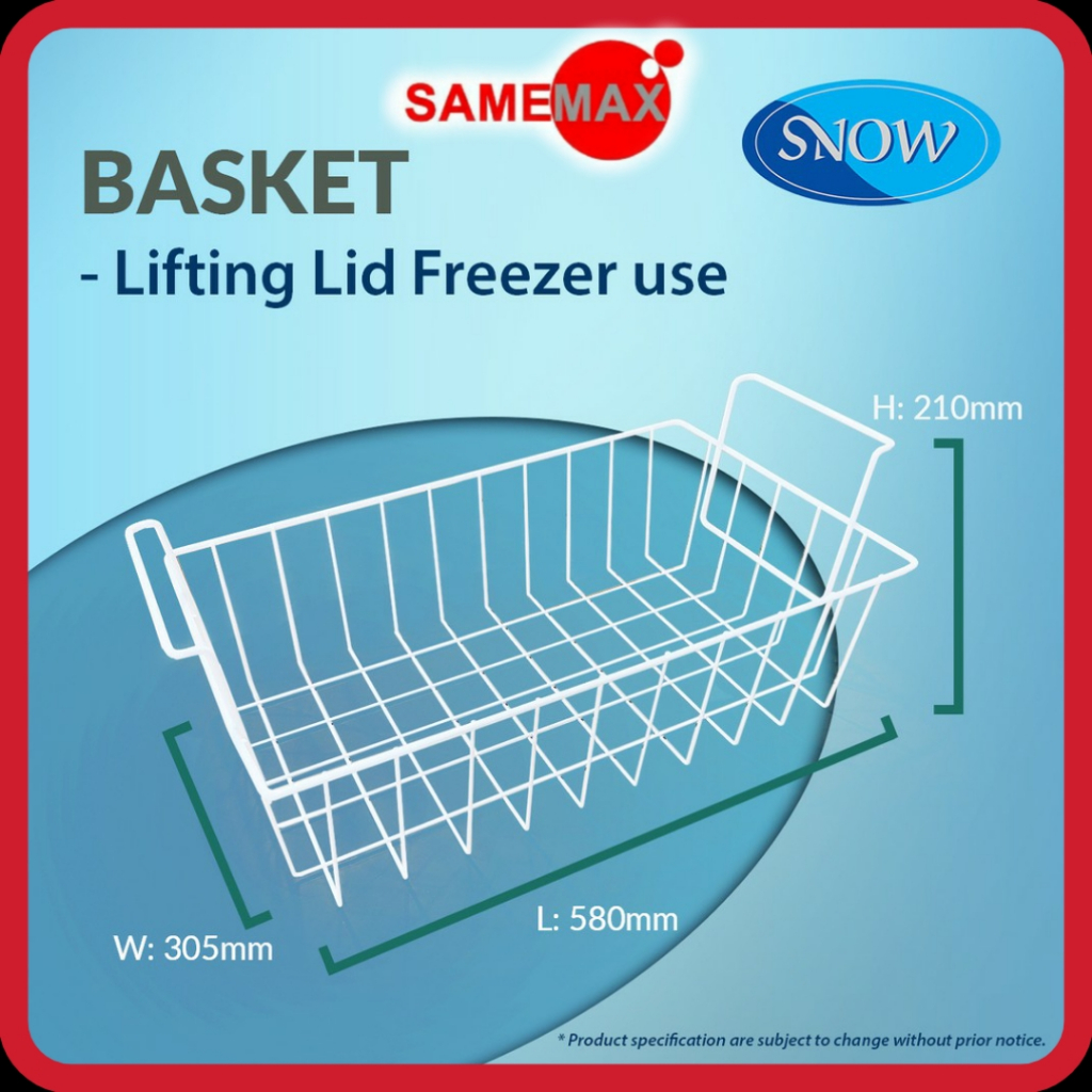 SNOW CHEST FREEZER BASKET FOR LIFTING LID FREEZER USE (MODEL : LD ...
