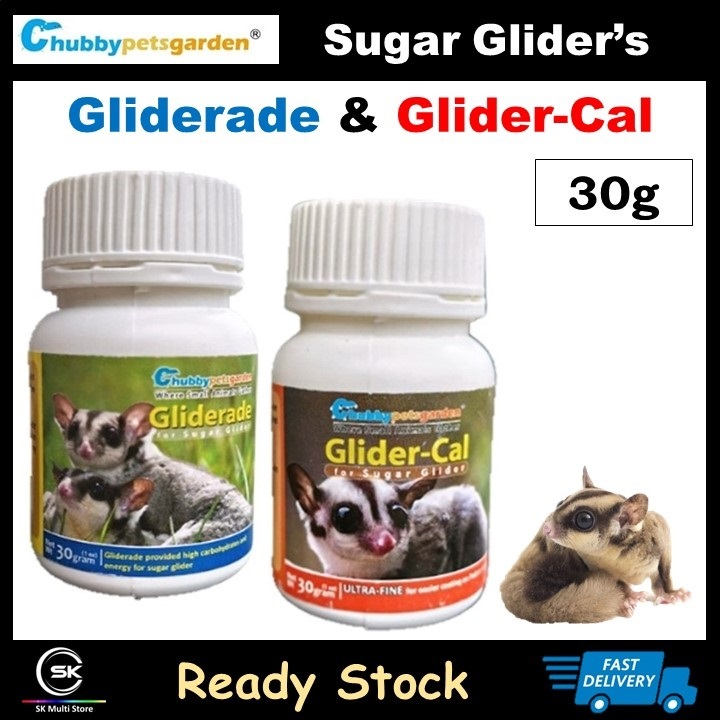 Chubbypets Garden Glider-Cal/Gliderade (30g) (Sugar Glider Nectar & Bee ...