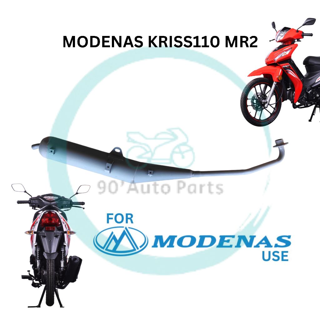 MOTOR MODENAS KRISS110 MR2 KRISS 110 MR2 EXHAUST PIPE STANDARD EKZOS ...