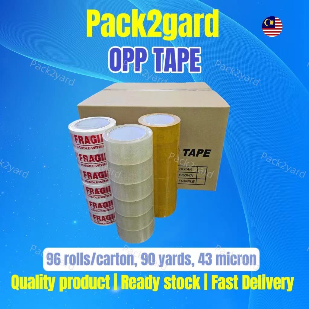 Pack2gard OPP TAPE Clear 48mm x 90Yards x 43 micron/ 50 micron adhesive ...
