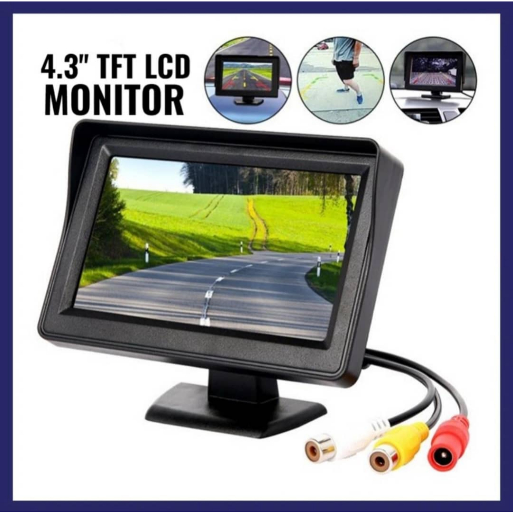4.3 Inch Car Monitor Rear View Camera TFT LCD TV Display HD Digital ...