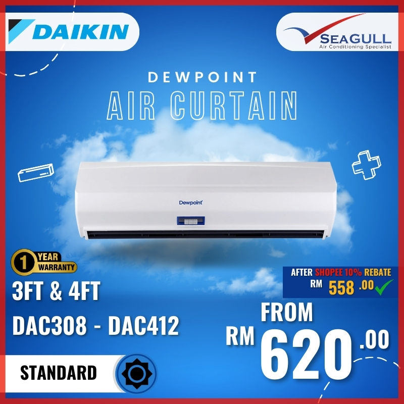 [BEST OFFER!] Dewpoint Air Curtain Daikin GA Standard DAC308C DAC408C ...