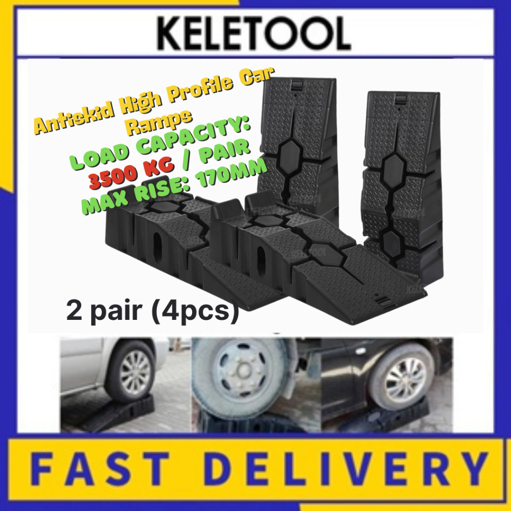 Plastic Threshold Ramp Kit Lightweight Portable for Vehicle Car Ramps ...