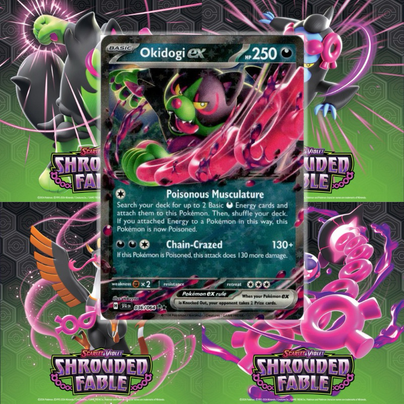 Pokemon TCG Okidogi EX Shrouded Fable | Shopee Malaysia