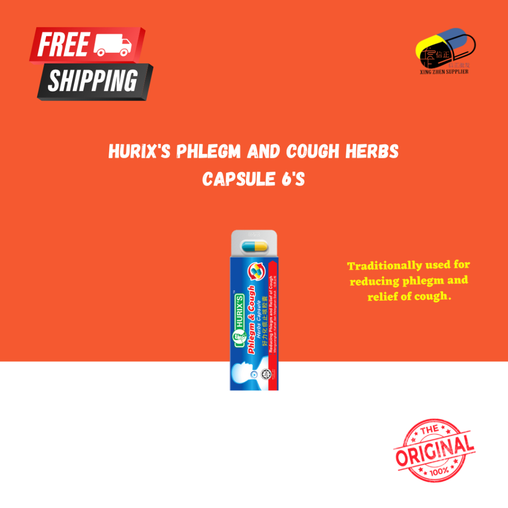 Hurix's Phlegm and Cough Herbs Capsule 6's | Shopee Malaysia