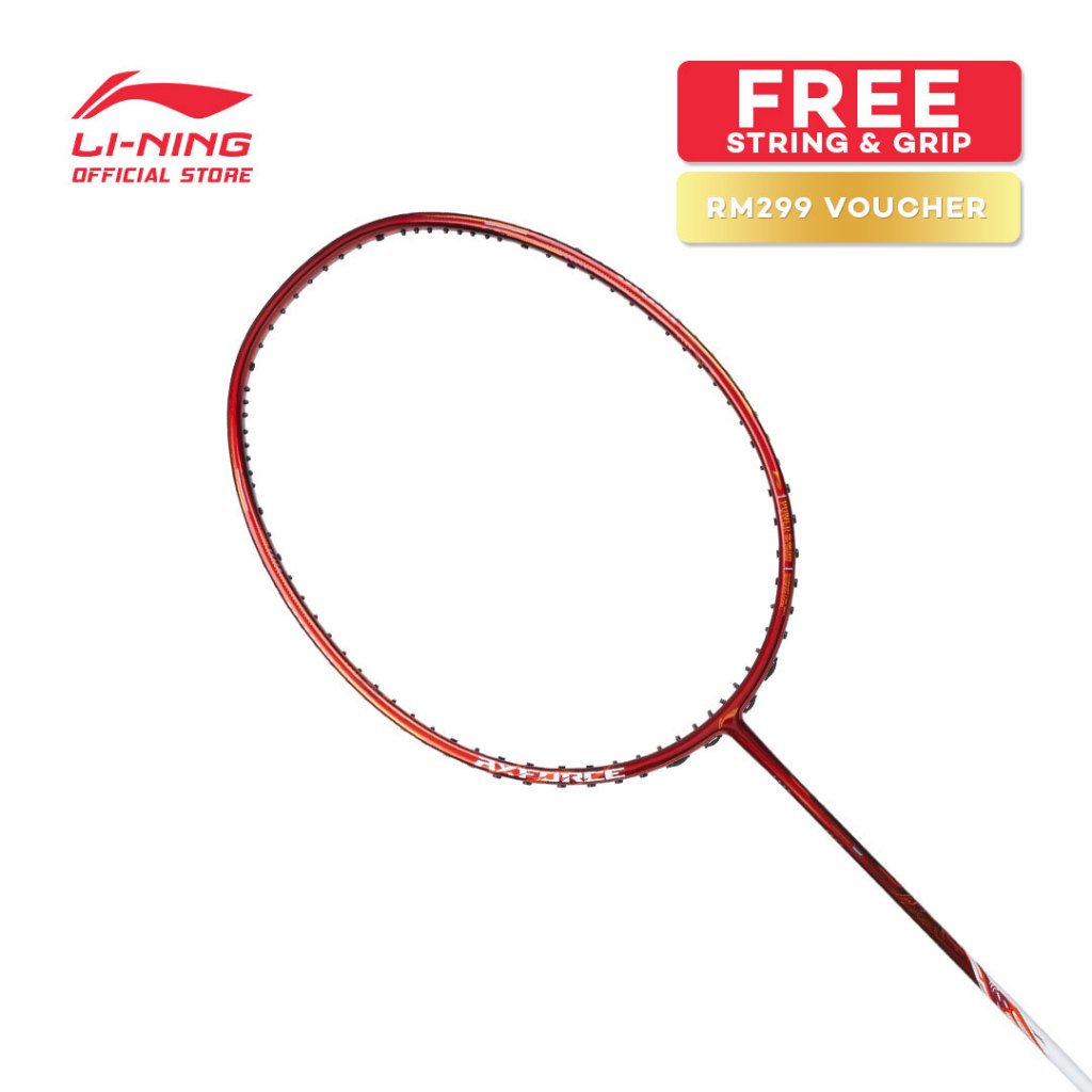 LI-NING AXFORCE 80 LIMITED EDITION SET (5U) - RED/WHITE - AYPU029-5 ...