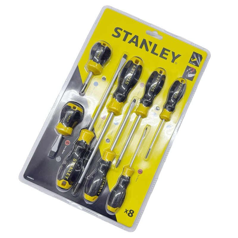 STANLEY STMT66673 CUSHION GRIP SCREWDRIVER SET 8pcs | Shopee Malaysia