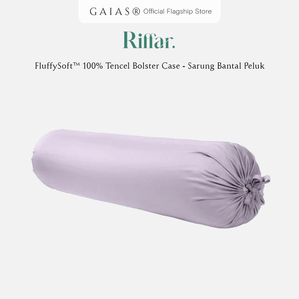 RIFFAR FluffySoft™ 100% Tencel Lyocell Bolstercase Sarung Bantal Peluk ...