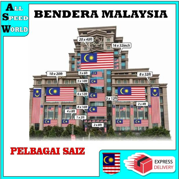 BENDERA MALAYSIA / MERDEKA / PELBAGAI SAIZ / FLAG MALAYSIA | Shopee ...