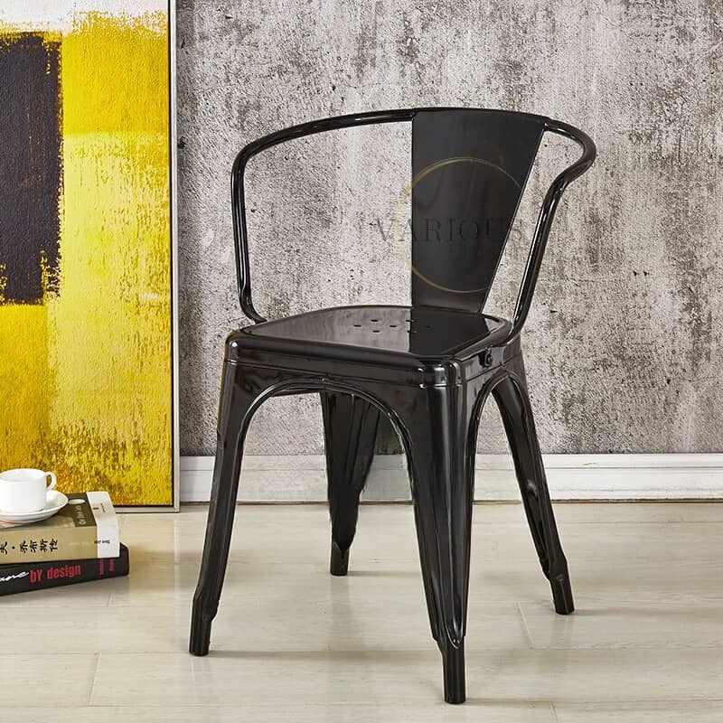 VARIOUS METAL WITH ARM (MATT BLACK)/METAL CHAIR/KERUSI BESI/KERUSI CAFE ...