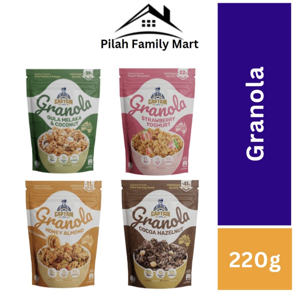 CAPTAIN OATS Granola 220g | Shopee Malaysia