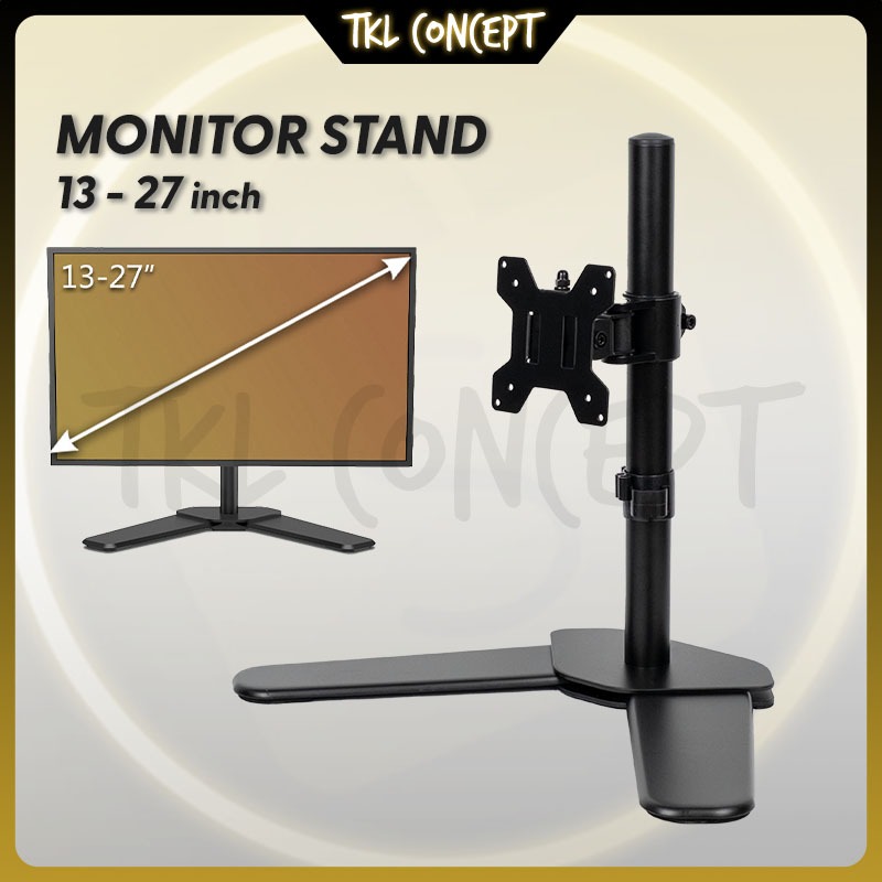 【TKL】Universal Single Arm Monitor Stand 13 inch to 27 inch Table Stand ...