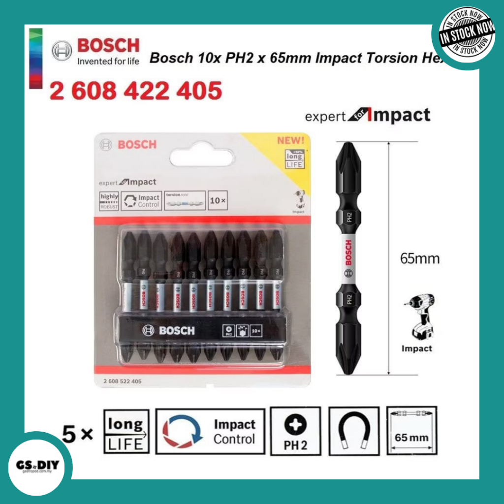 Bosch Screwdriver Bit🔩mata ikat screw screwdriverbit Expert For Impact ...