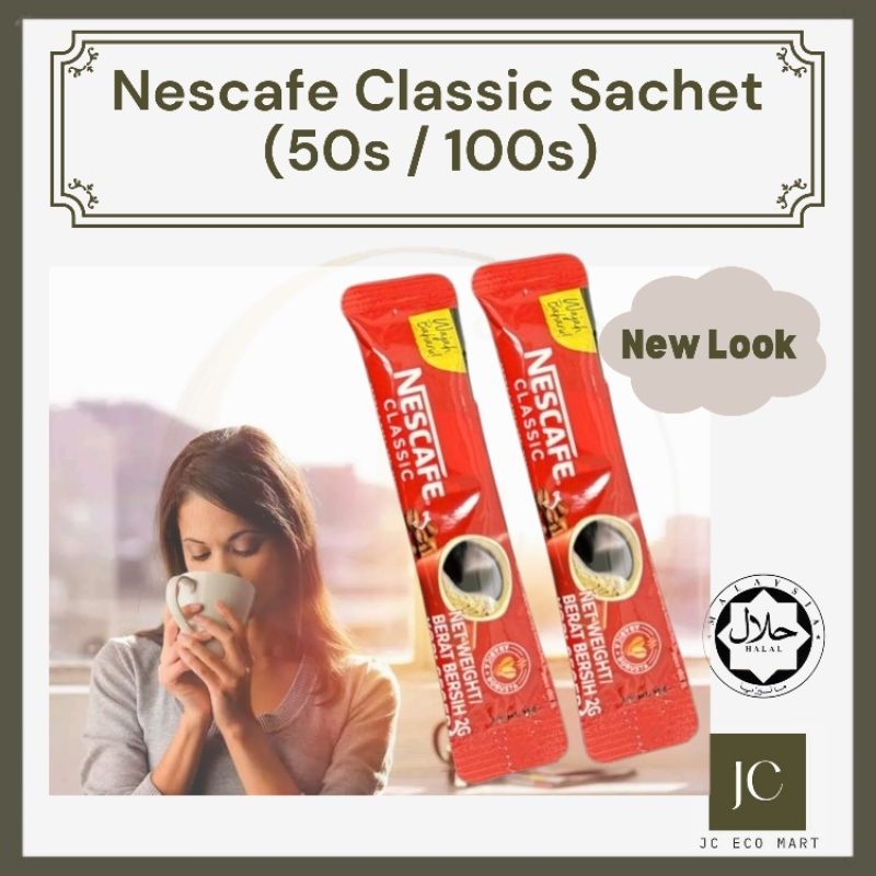Nescafe Coffee Sachets / Sachet Kopi / Classic / 2g Setiap Sachet ...