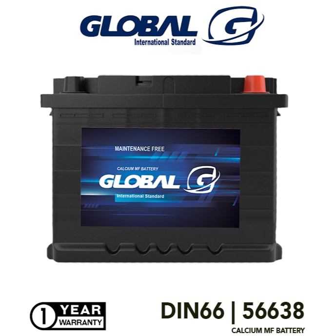 (Ambil Sendiri Di Kilang @ Own Pickup)GLOBAL DIN66 56638 MF Battery ...