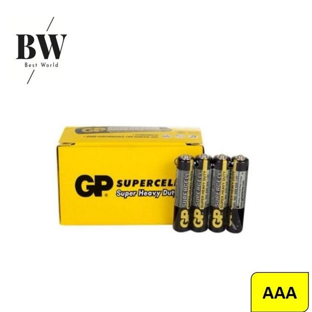 GP Supercell Heavy Duty AAA Battery (1BOX-40PCS) | Shopee Malaysia