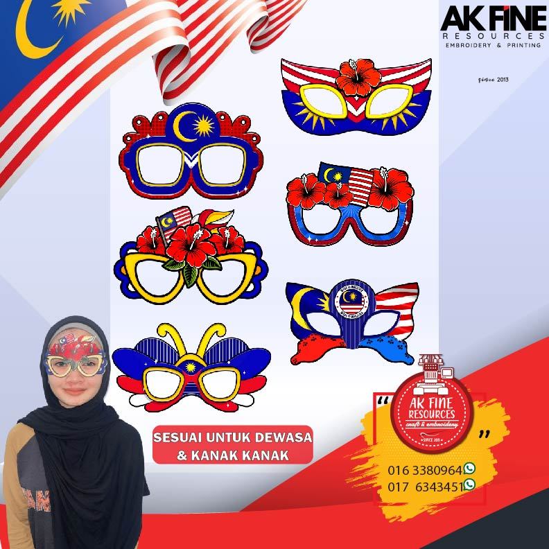 TOPENG MUKA MERDEKA | KAIN FELT | TAHAN LASAK & TAK MUDAH KOYAK ...