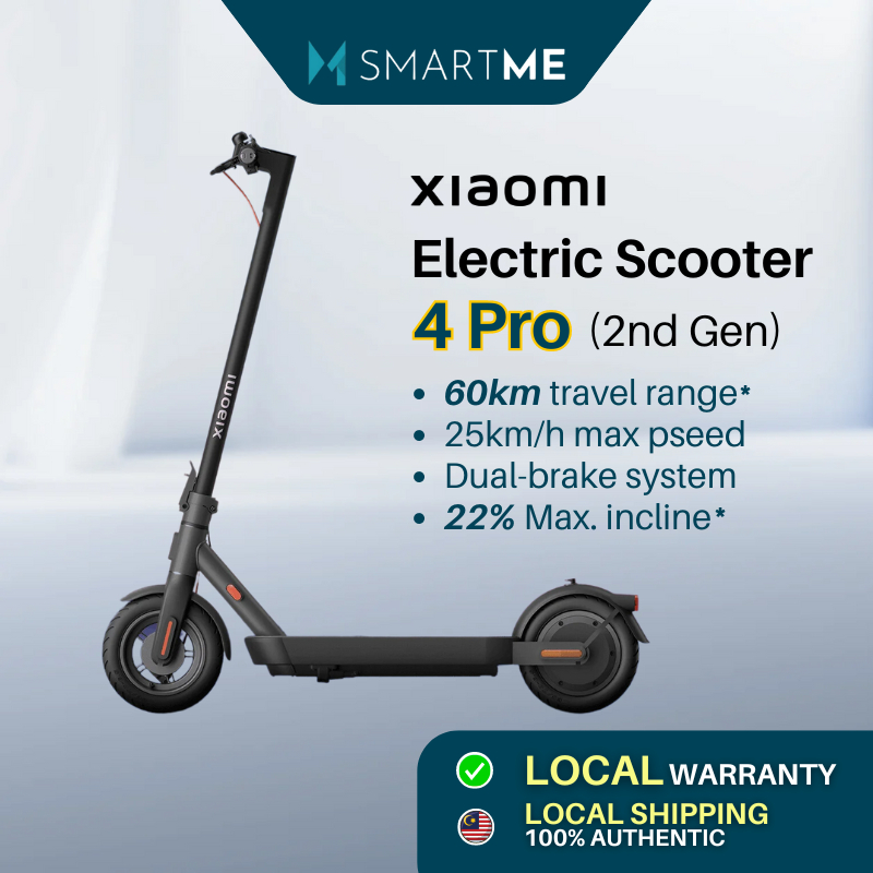 Xiaomi Electric Scooter 4 Pro (2nd Gen) - 60km Long range | Dual Brake ...